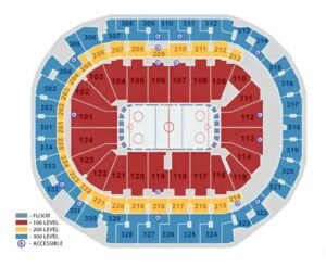 American Airlines Center Seating Chart with Seat Number and Row, NBA