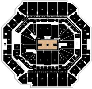 Barclays Center Seating Chart with Seat Number and Rows