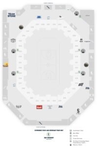 Target Center Seating Chart with Seat Numbers and Rows