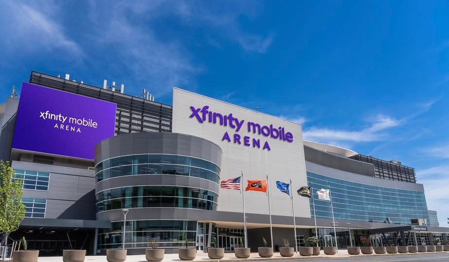 Xfinity Mobile Arena Seating Chart with Seat Numbers and Rows